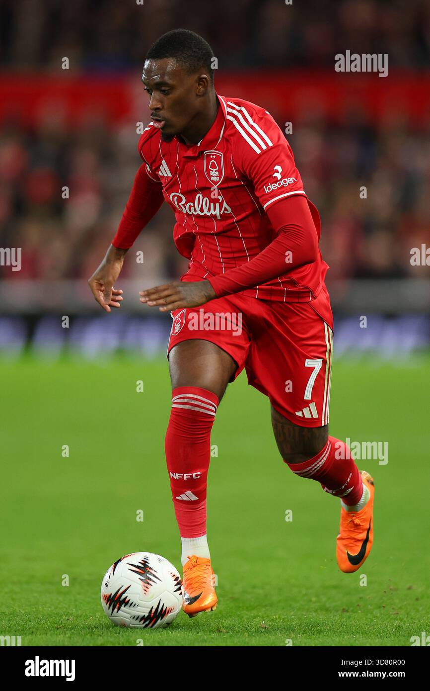 Callum Hudson-Odoi of Nottingham Forest in action during the UEFA ...