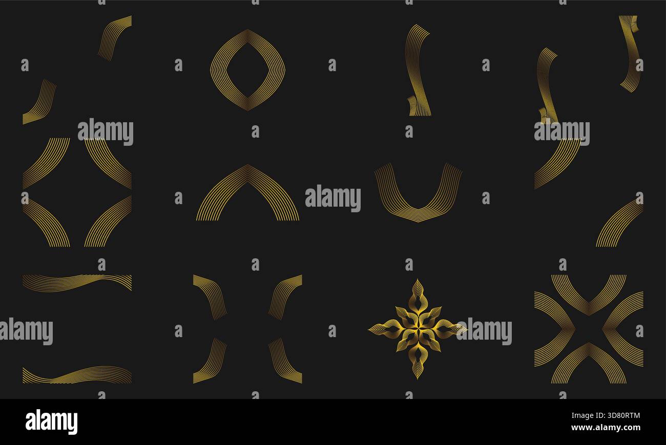 Premium elegant gold ornament Stock Vector Images - Alamy