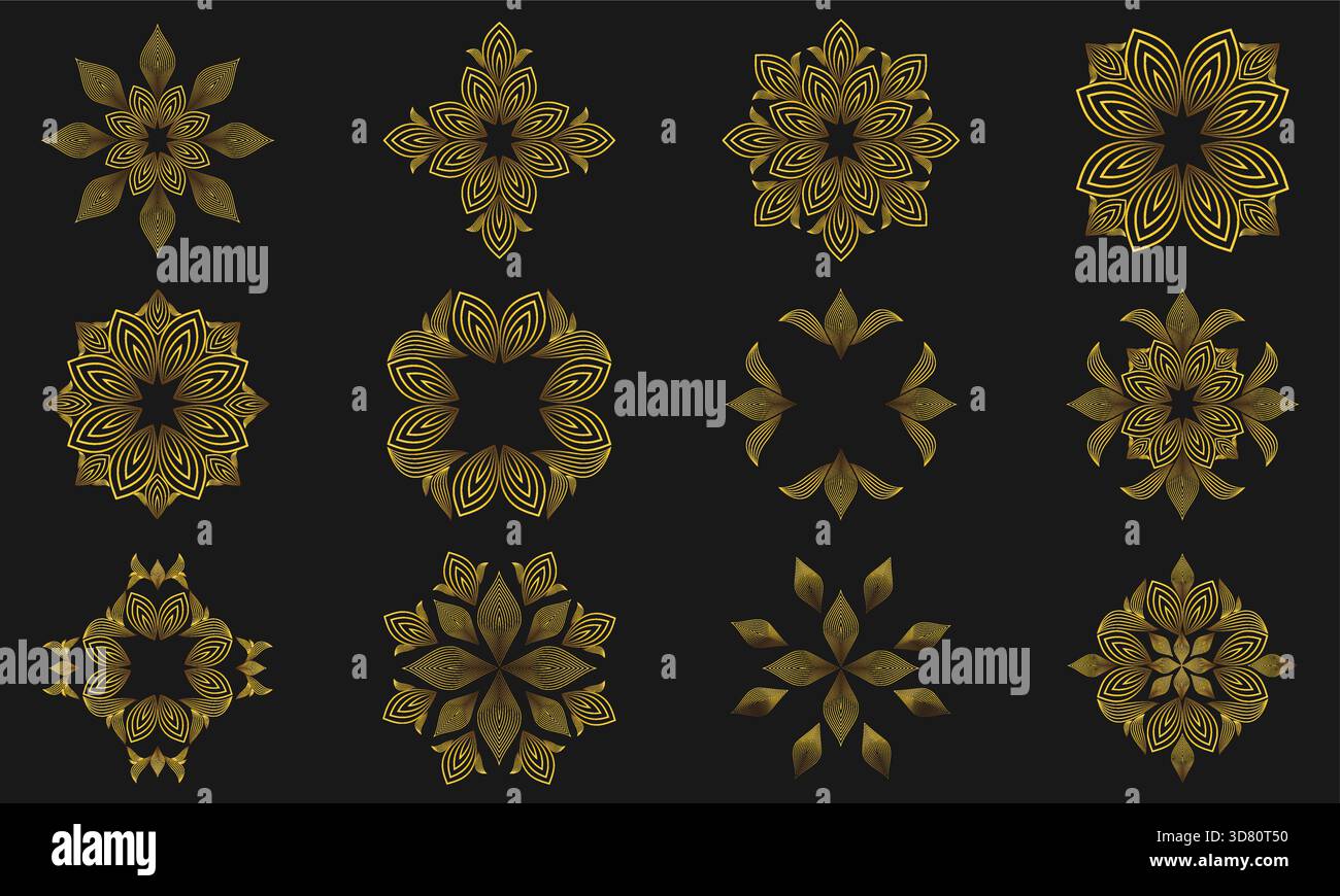 Premium elegant gold ornament Stock Vector Images - Alamy