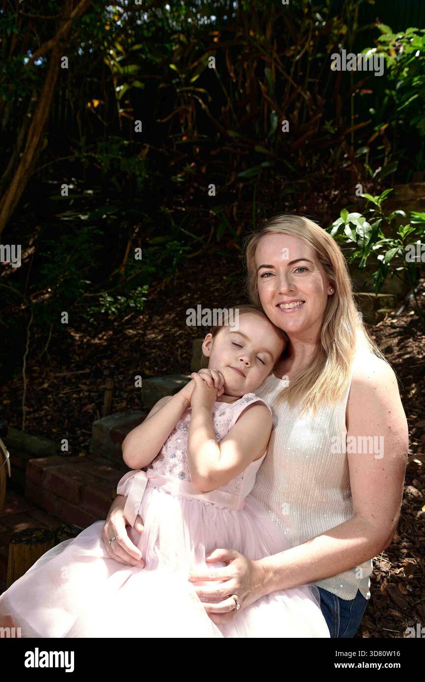Marcell Cooper and her daughter Skye (5yo) at Gidget House in north ...