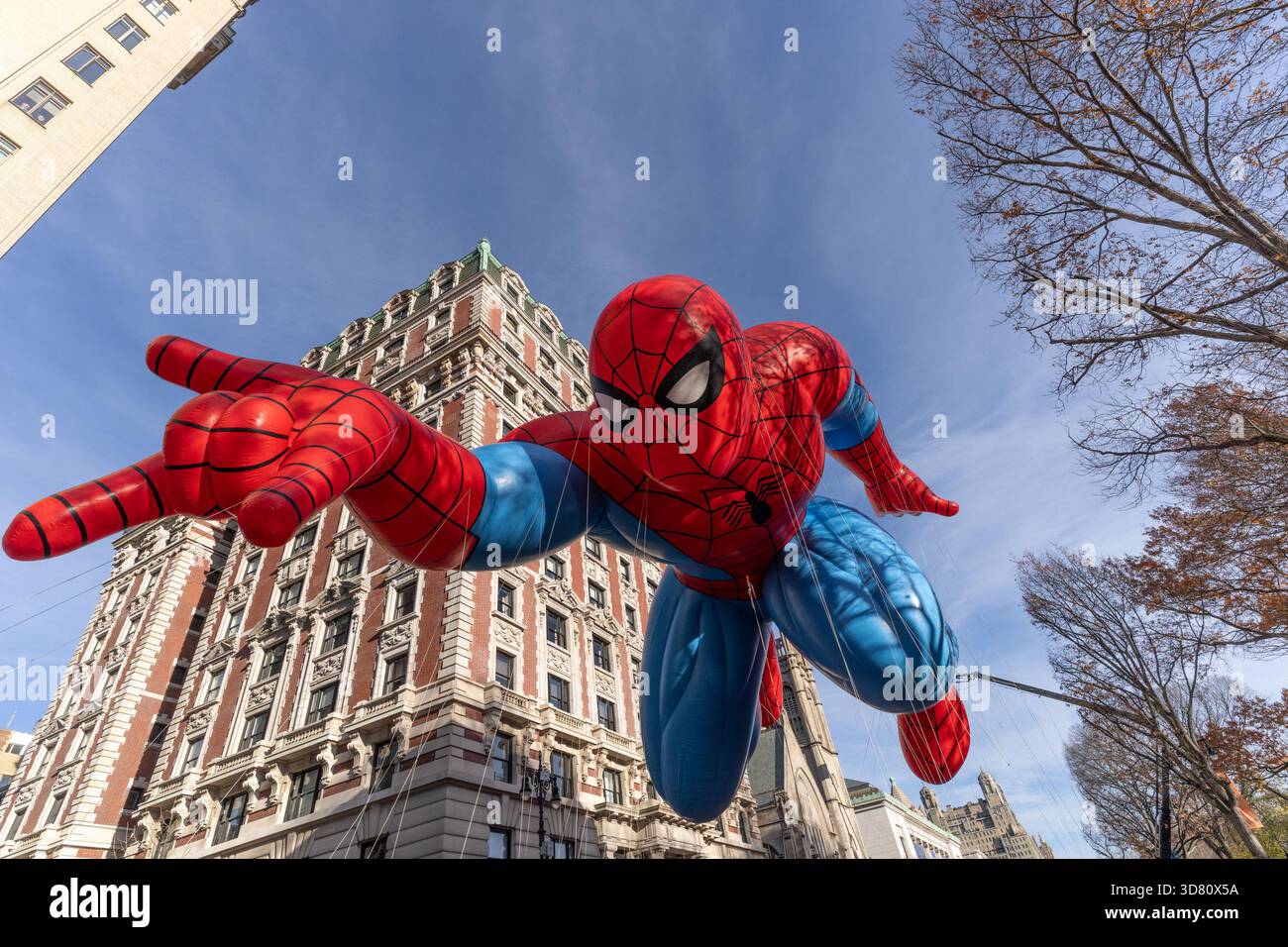 Spiderman giant balloon flown during 99th annual 2025 Macy's ...