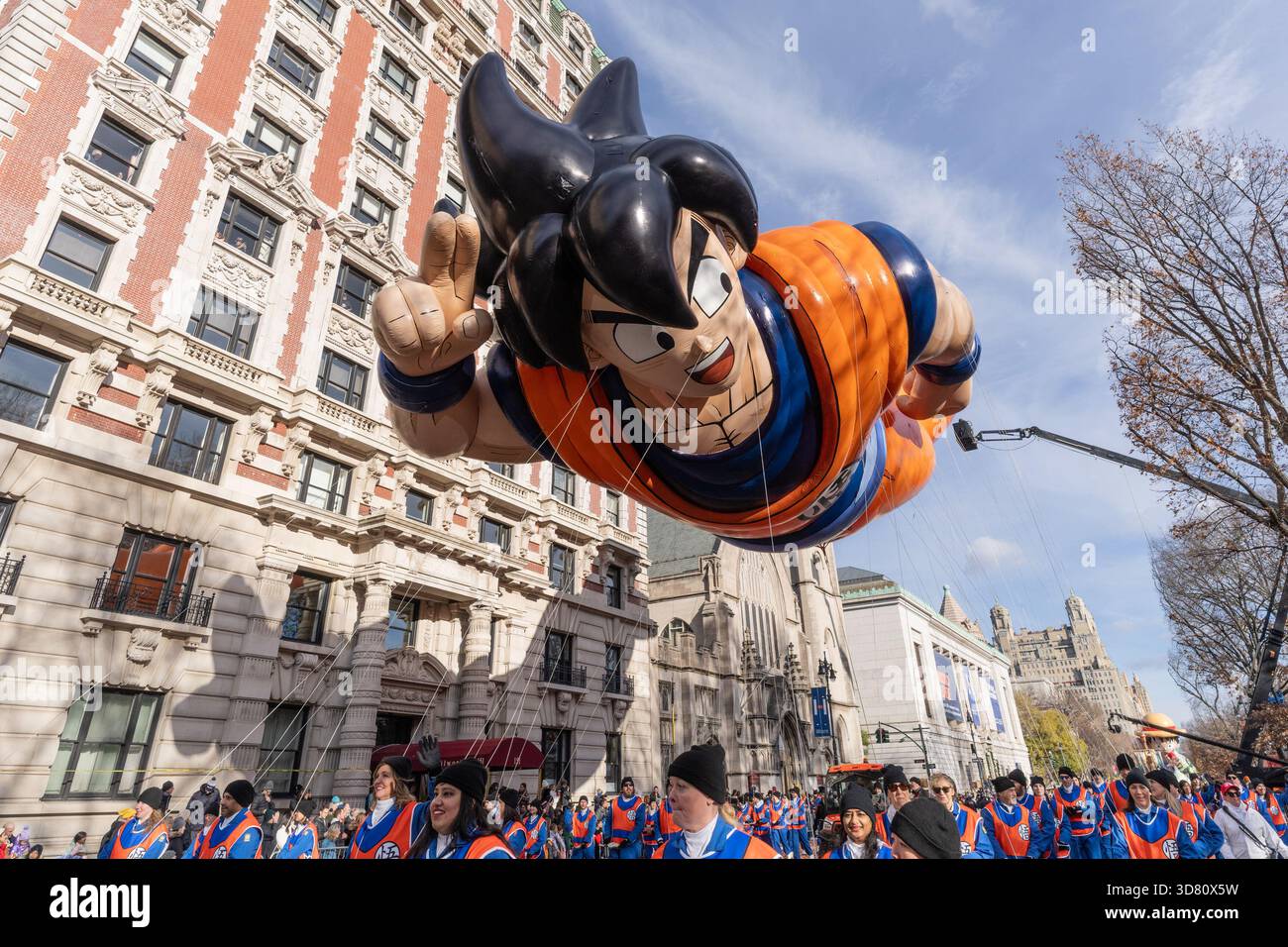 Goku giant balloon flown during 99th annual 2025 Macy's Thanksgiving ...