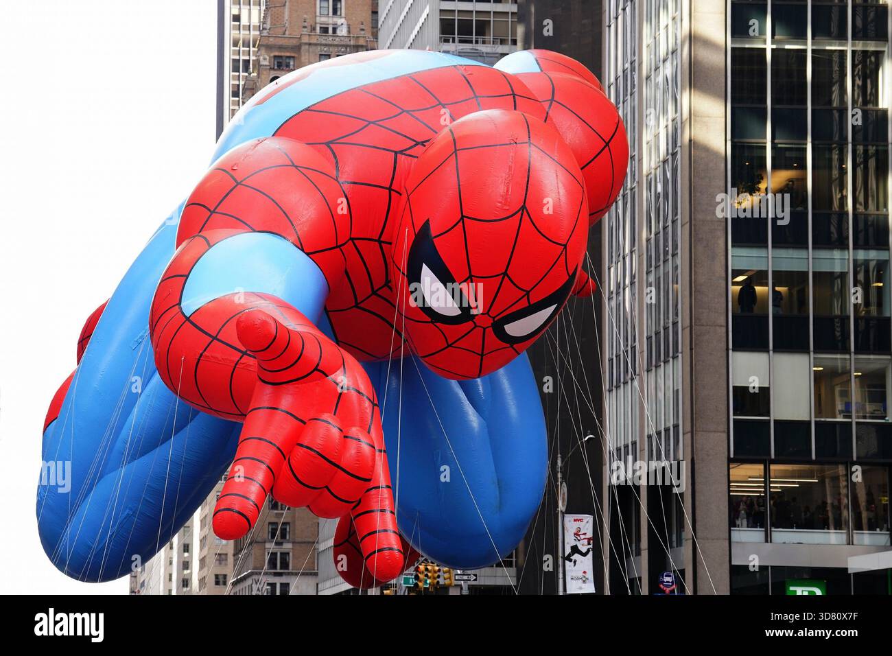 Spider-Man, Balloon out and about for Macy's Thanksgiving Day Parade ...