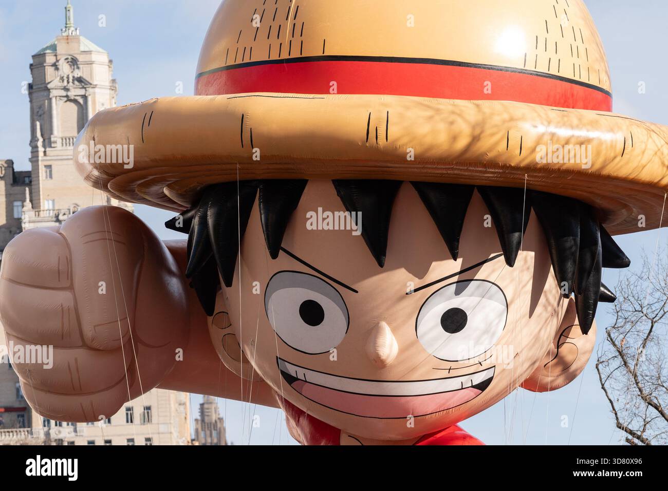 Monkey D. Luffy giant balloon flown during 99th annual 2025 Macy's ...