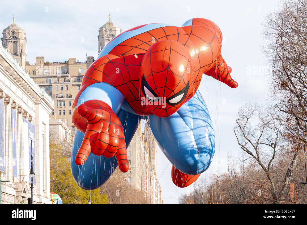 Spiderman giant balloon flown during 99th annual 2025 Macy's ...