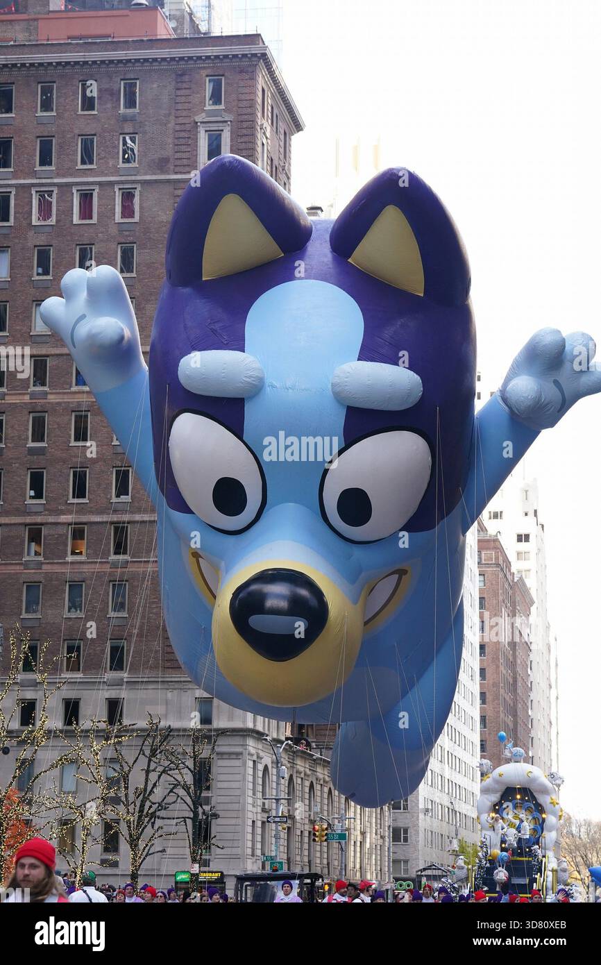 Bluey, Balloon out and about for Macy's Thanksgiving Day Parade, , New ...