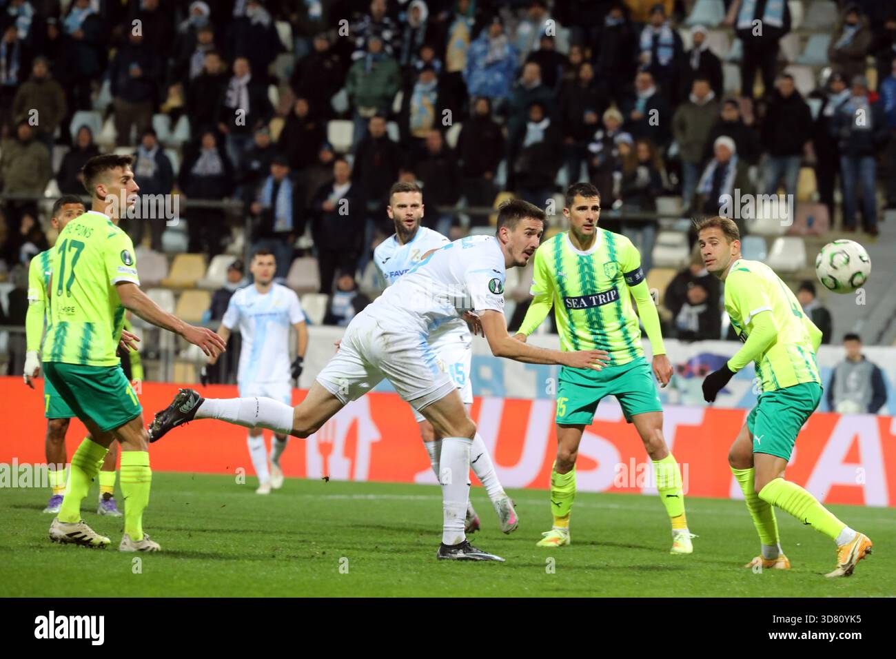 HNK Rijeka vs AEK Larnaca in UEFA Conference league, group phase, round ...