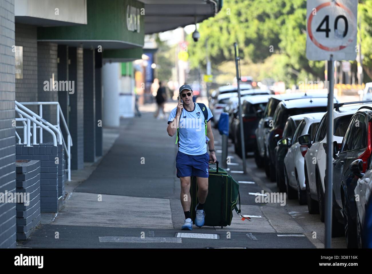 Australia captain Pat Cummins arrives for a NSW Blues net session at ...