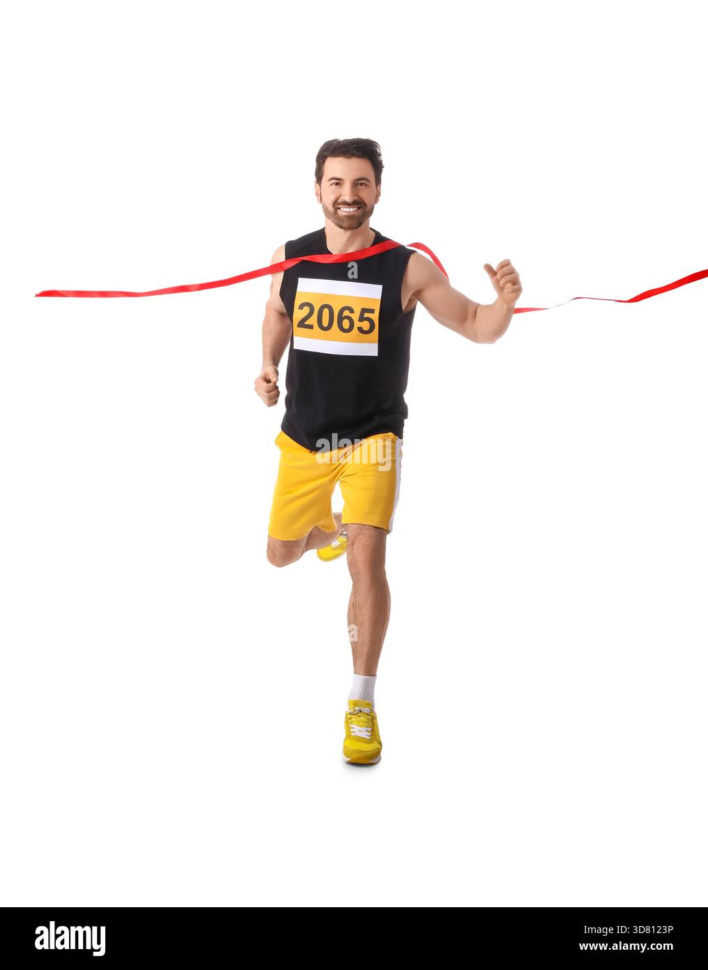 Young man crossing road Cut Out Stock Images & Pictures - Alamy