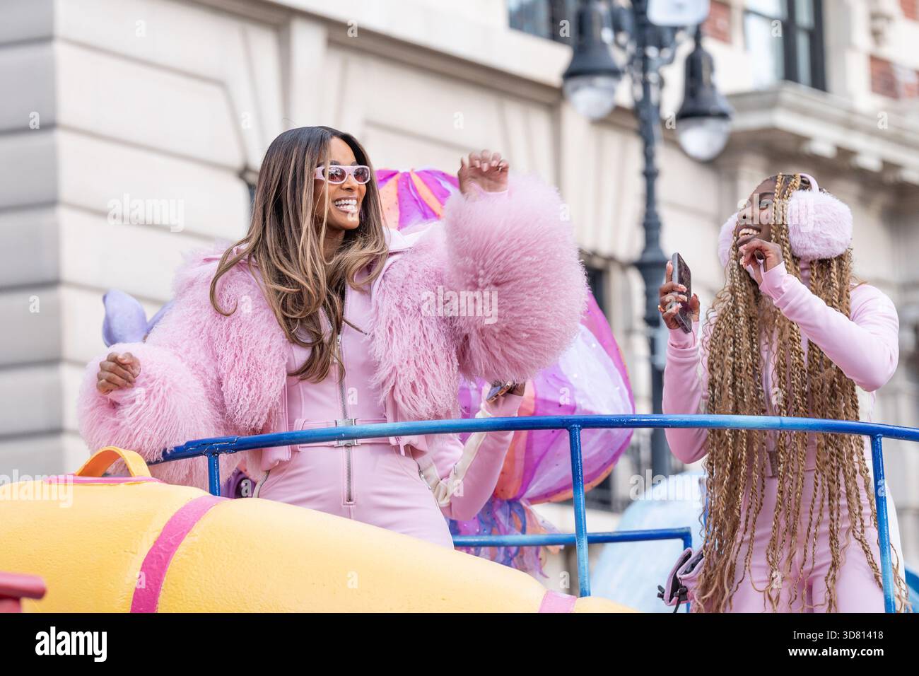 Ciara rides on float during 99th annual 2025 Macy's Thanksgiving Day ...