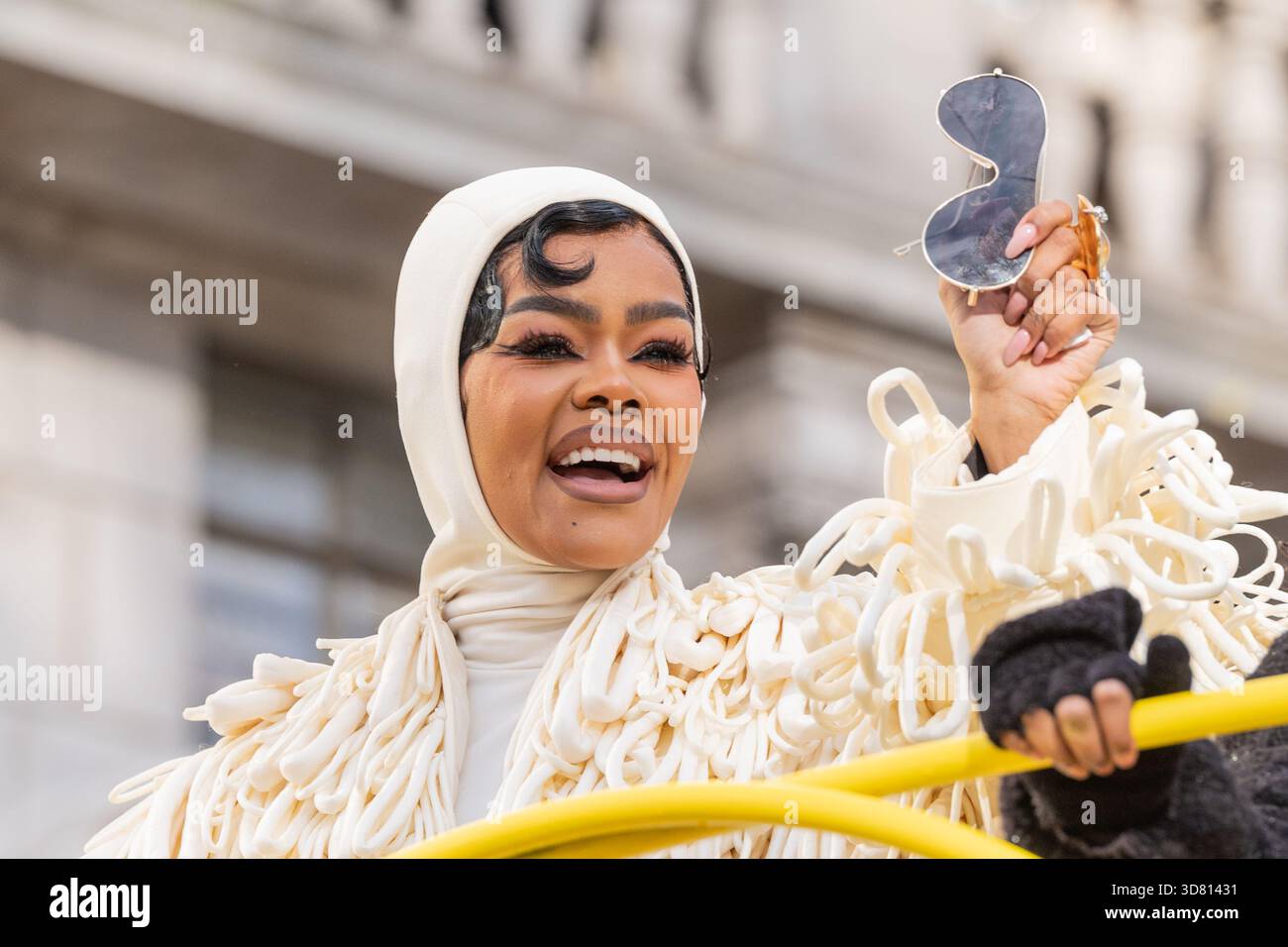 Teyana Taylor rides on float during 99th annual 2025 Macy's ...