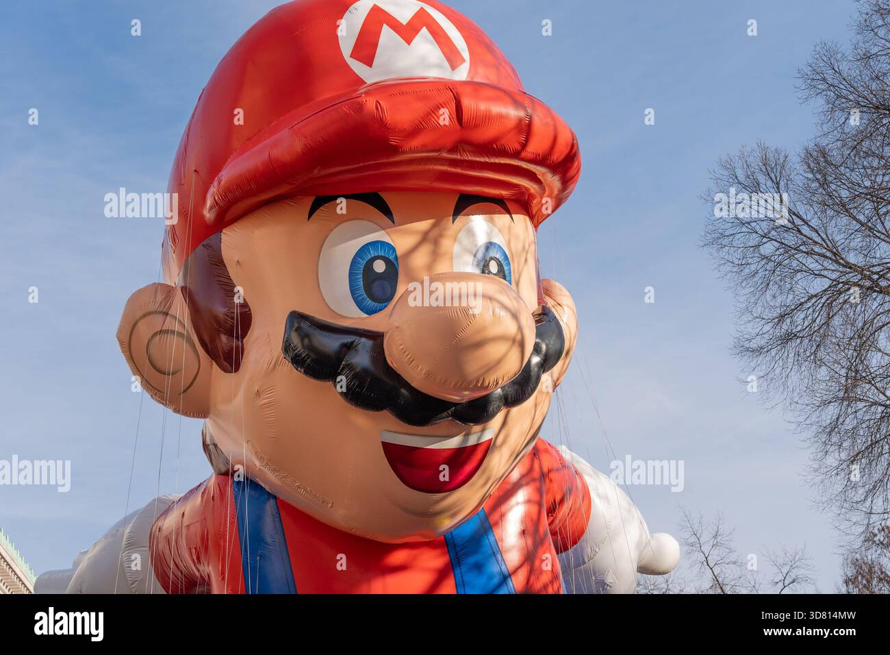Mario giant balloon flown during 99th annual 2025 Macy's Thanksgiving ...