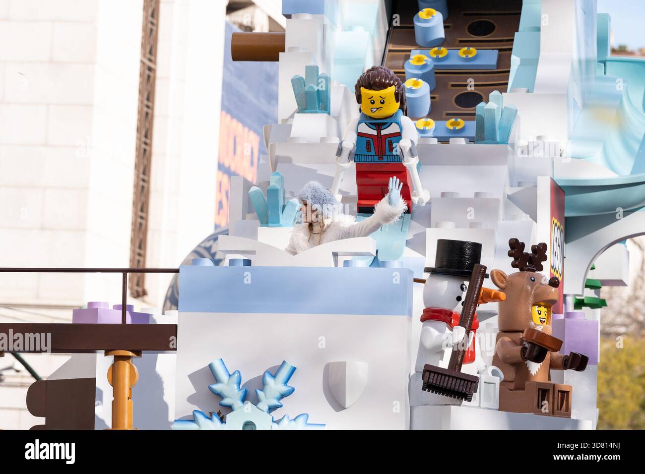 Meg Donnelly rides on float during 99th annual 2025 Macy's Thanksgiving ...