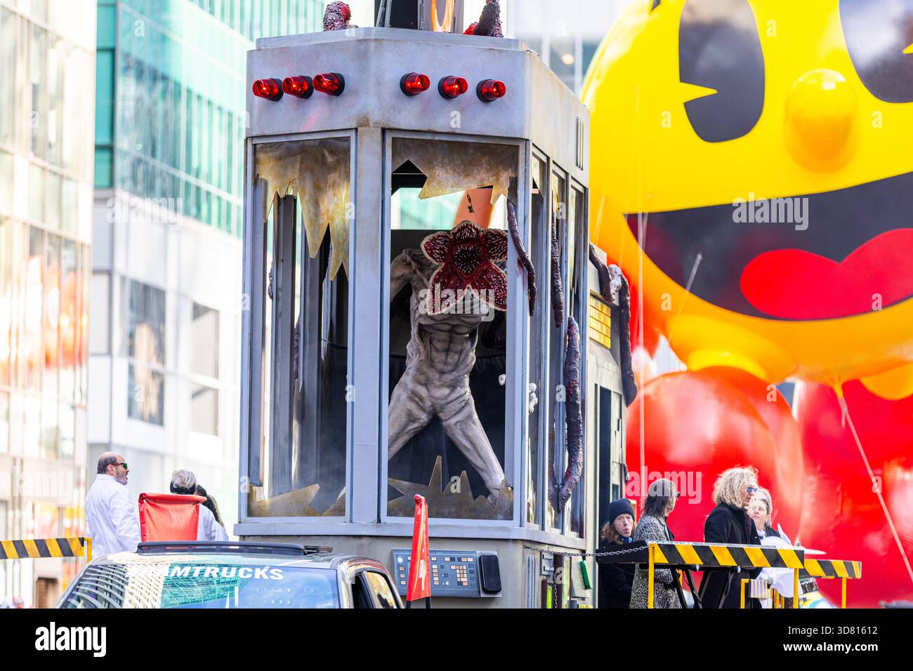 The Stranger Things float and Pac-Man balloon can be seen at the 99th ...