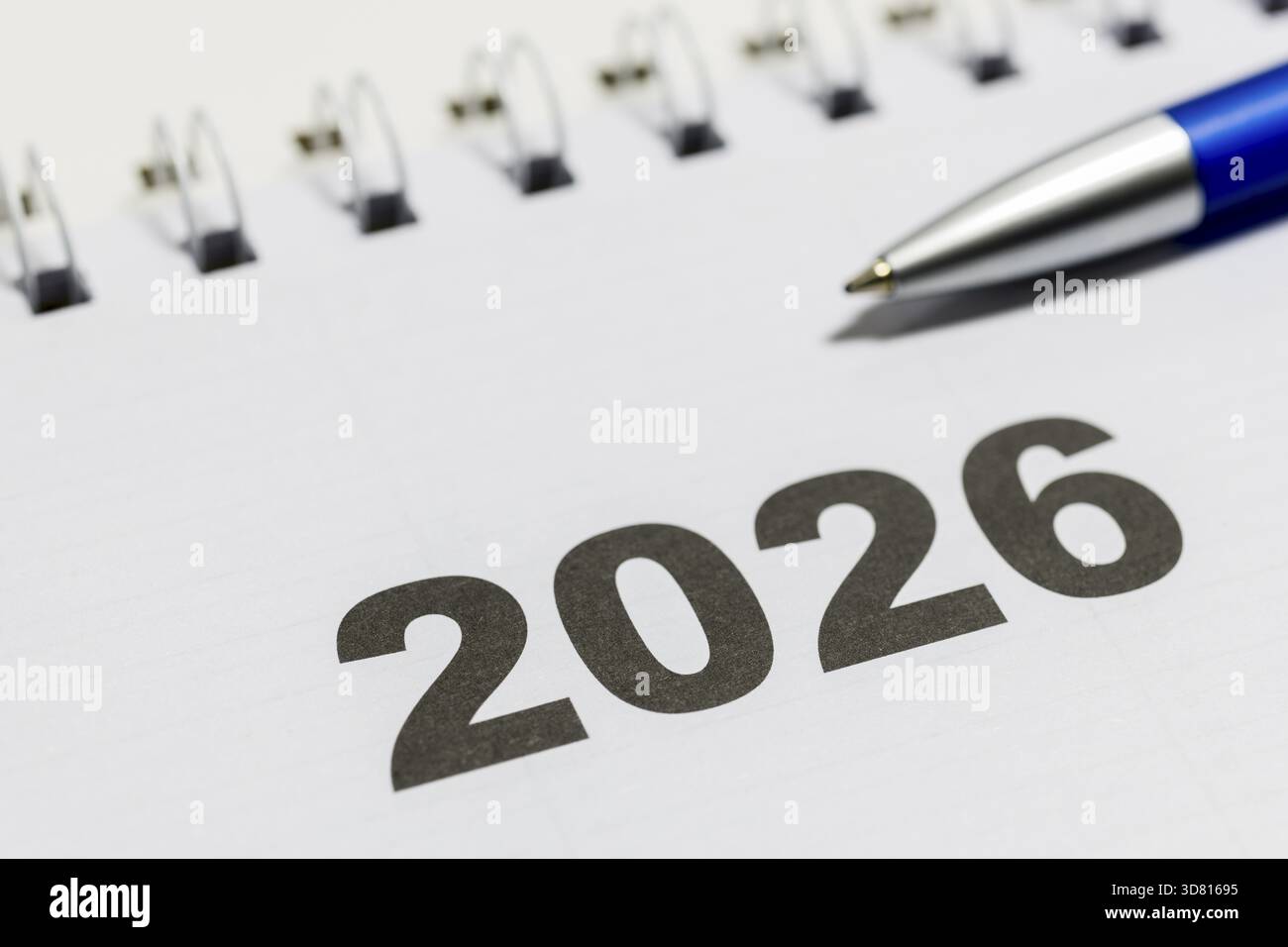 One page calendar 2026 hi-res stock photography and images - Alamy