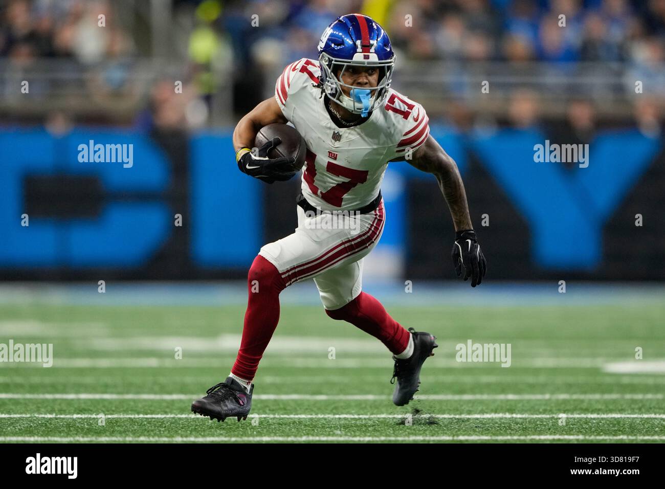 New York Giants wide receiver Wan'Dale Robinson runs during an NFL ...