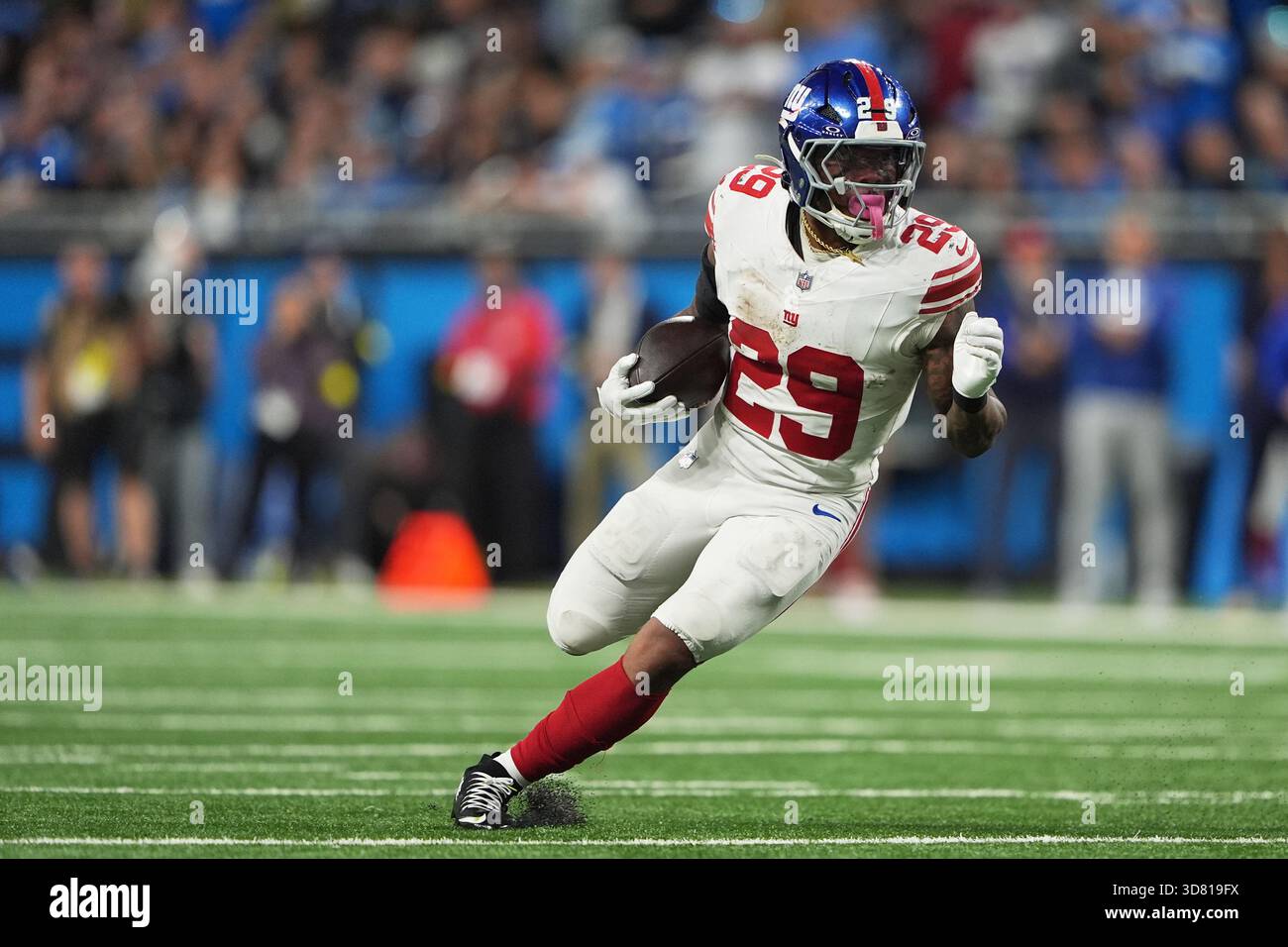 New York Giants running back Tyrone Tracy Jr. runs during an NFL ...