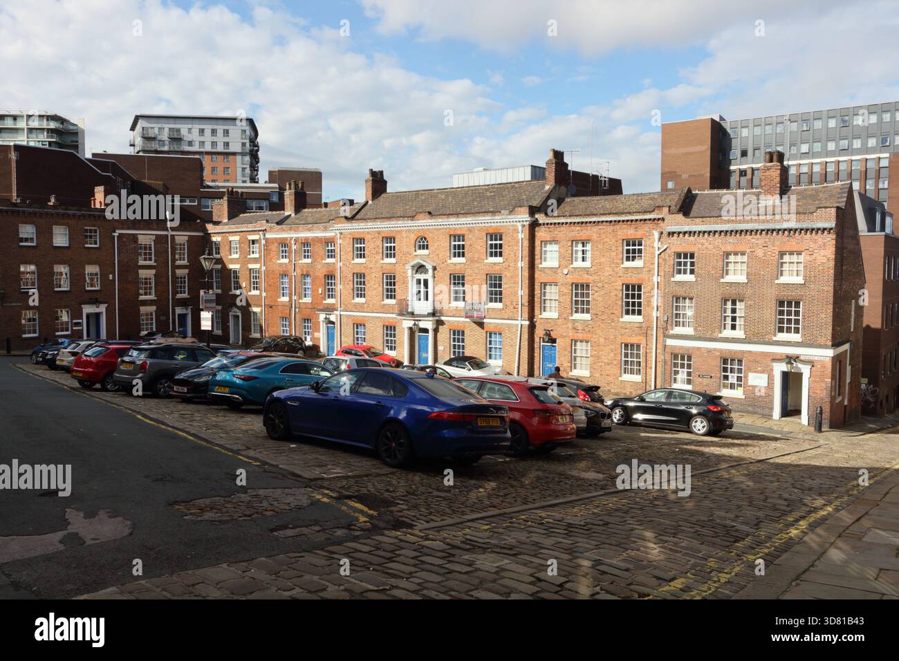 Historic Paradise Square in Sheffield city centre England UK. Georgian ...