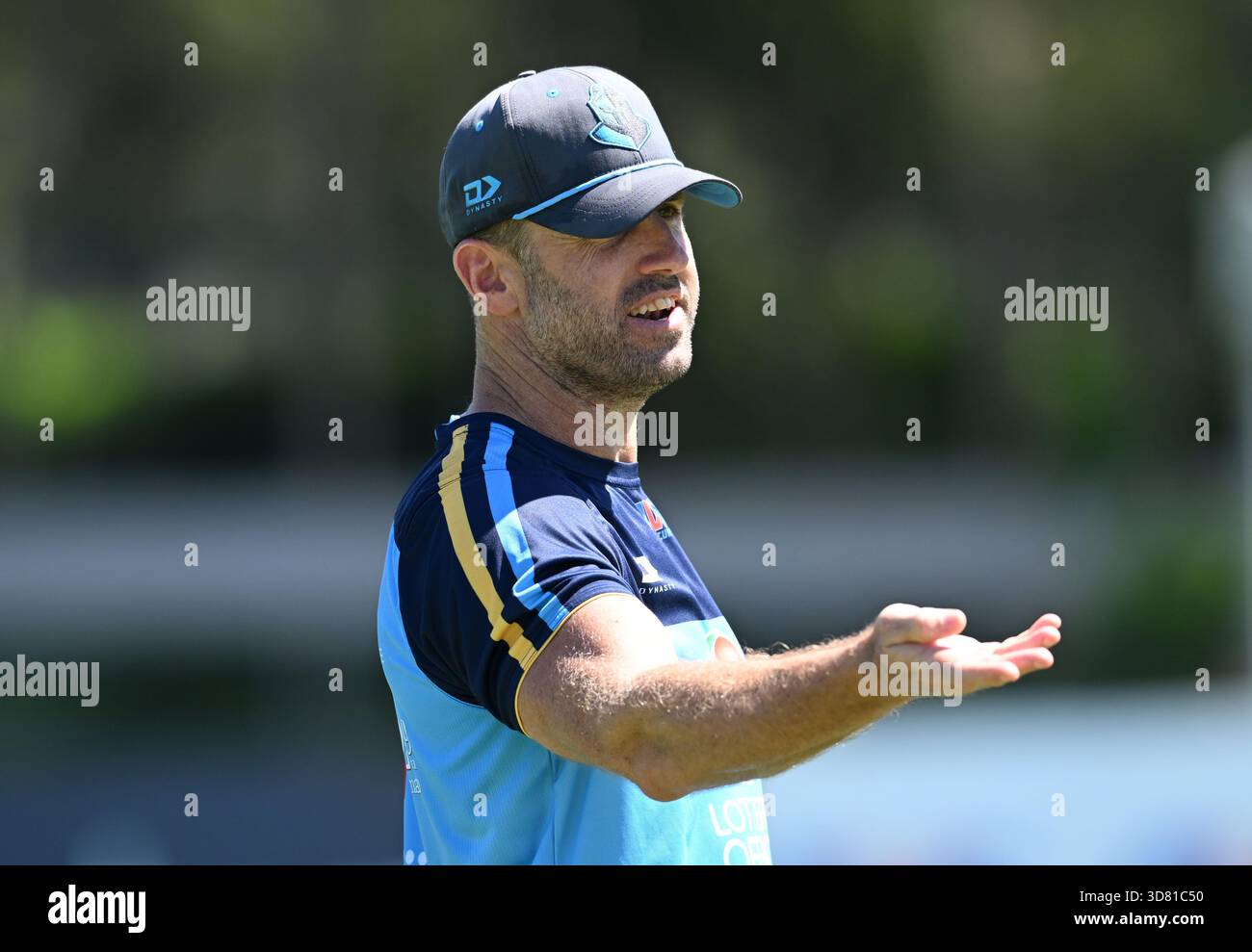 Gold Coast Titans coach Josh Hannay is seen during a Gold Coast Titans ...