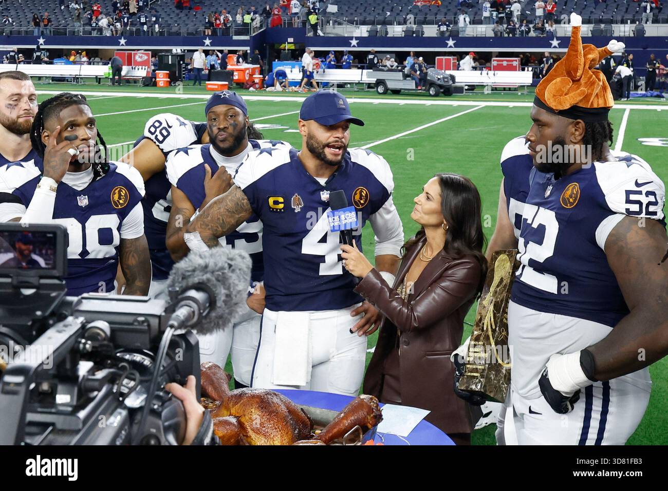 Dallas Cowboys offensive players including Dak Prescott (4) CeeDee Lamb ...