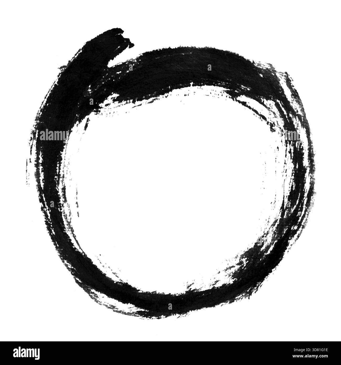 Chinese calligraphy circle shape Stock Photo - Alamy