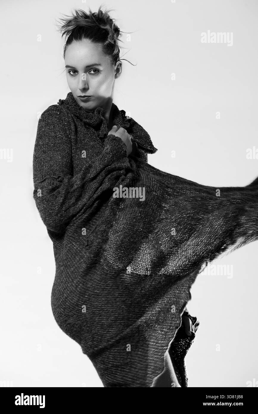 Space fashion model Black and White Stock Photos & Images - Alamy