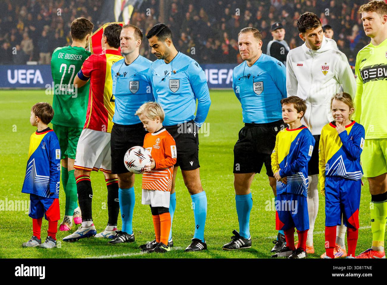assistant referee Mehmet Culum and referee Mohammed Al-Hakim and ...