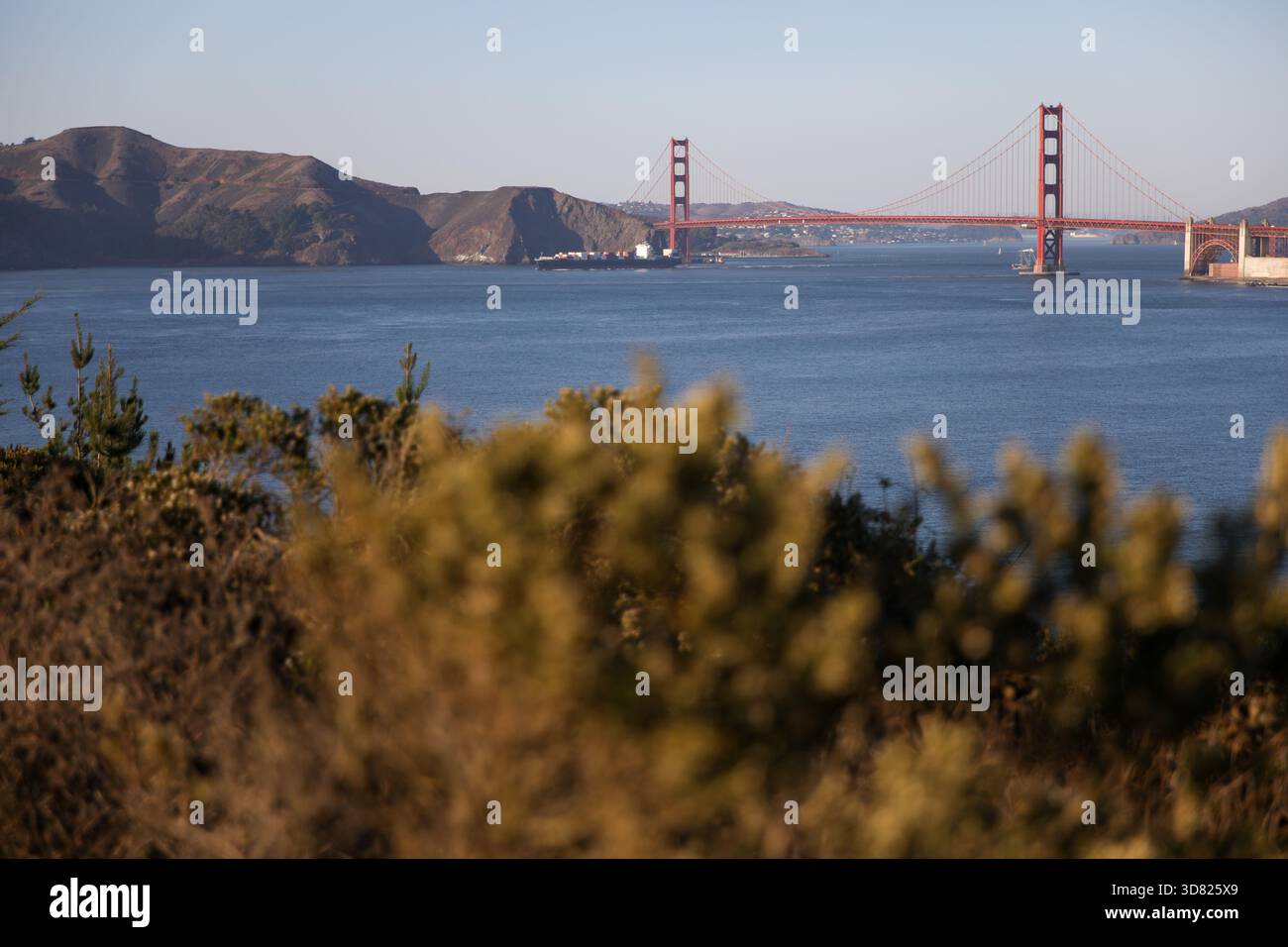 The Golden Gate's bridge is pictured from Lands End Trail in San ...
