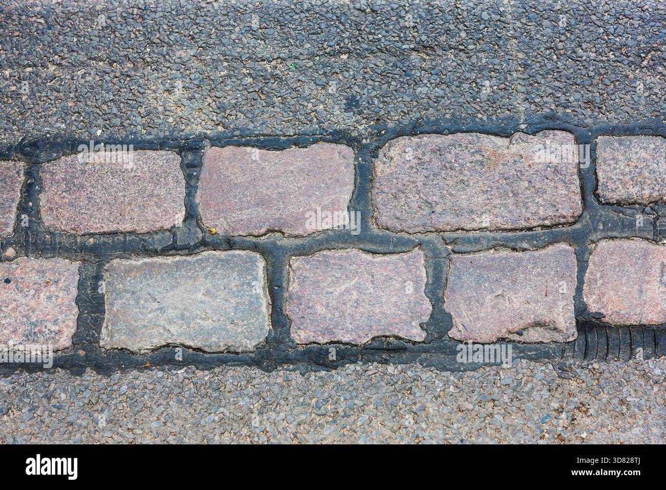 Section of Berlin Wall in Berlin, Germany. Marking on Ebertstrasse ...