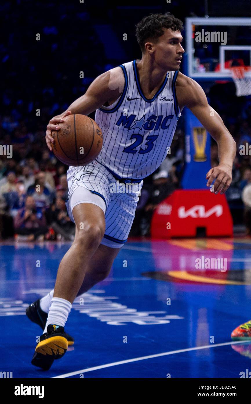 Orlando Magic's Tristan da Silva in action during an NBA Cup basketball ...