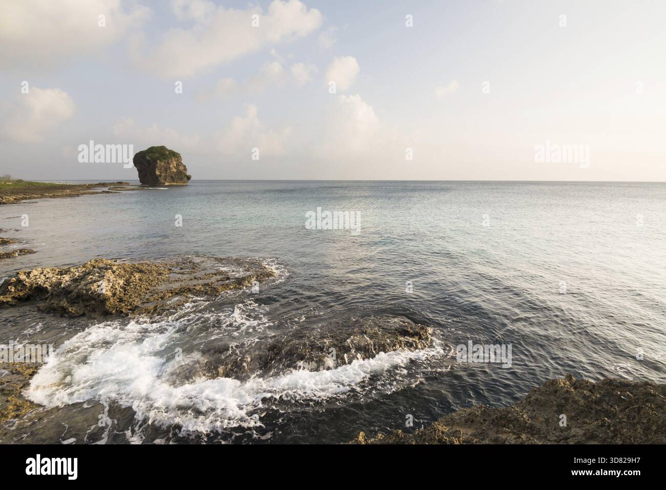 Chuanfan Rock, famous coral coastline and landmark at Kenting National ...