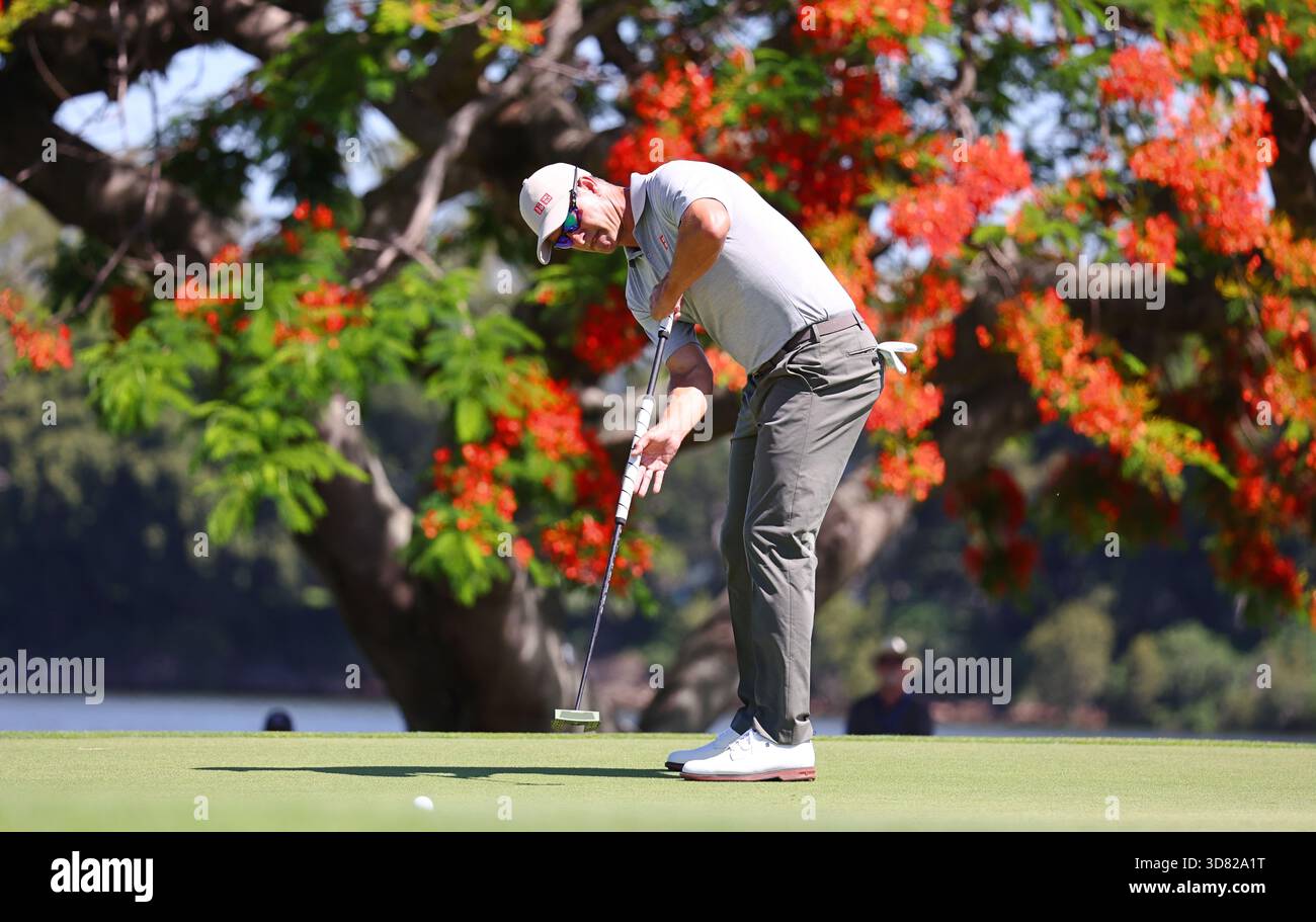 Australia's Adam Scott on the 5th hole during the 2nd Round of the ...