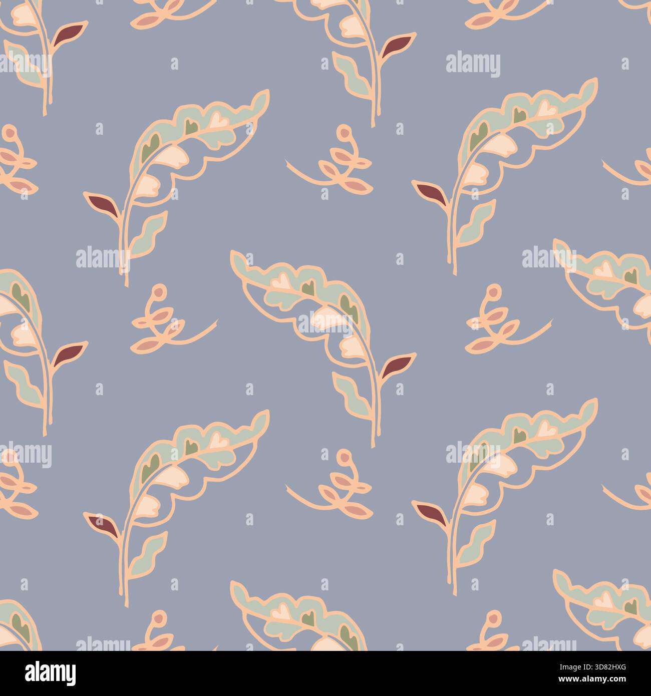 Delicate arrangement of stylized leaves hi-res stock photography and ...