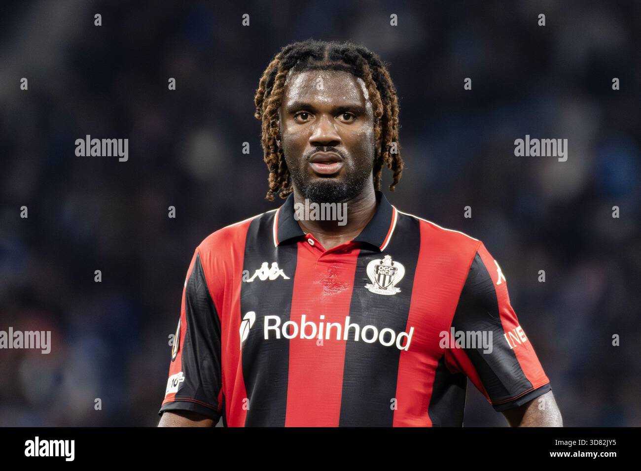 Terem Moffi of Nice during the UEFA Europa League, League phase, MD5 ...