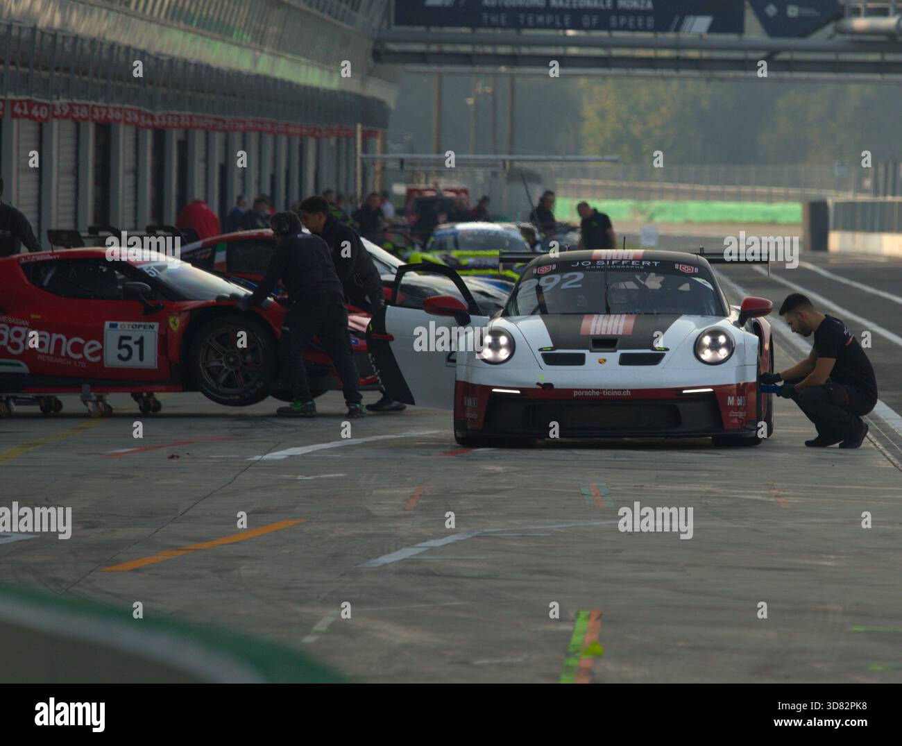Kateyama test days Monza 2025. Pit lane action Stock Photo - Alamy