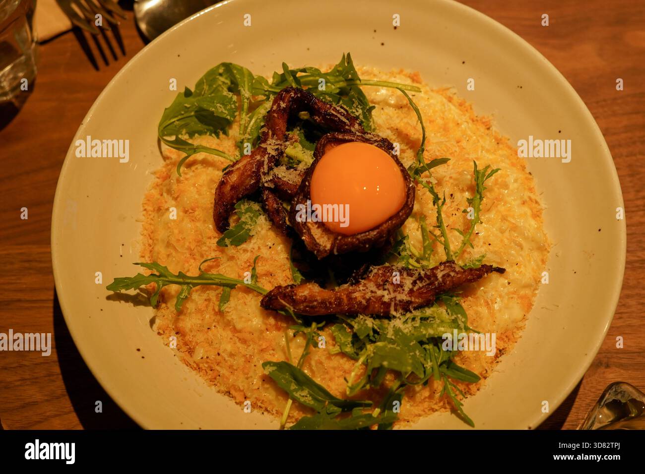 Delicious creamy risotto topped hi-res stock photography and images - Alamy