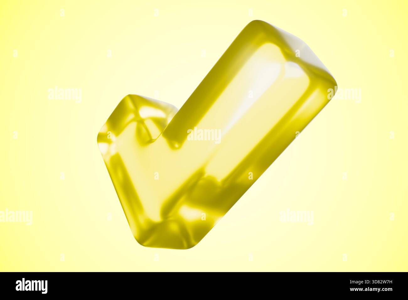 Check mark symbol yellow hi-res stock photography and images - Alamy