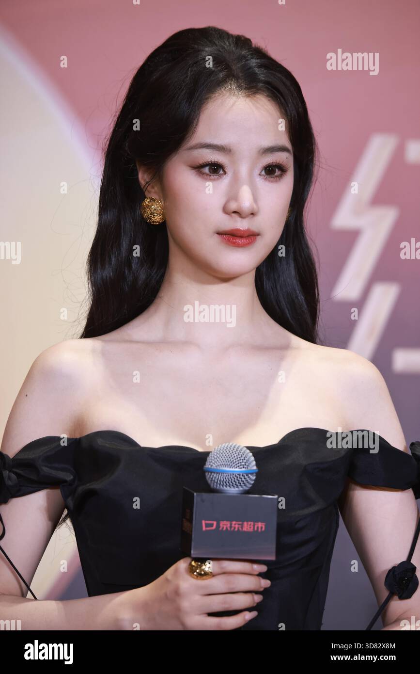 Chinese actress Wang Xiaoyi attends an activity in Taiyuan City, north China's Shanxi Province ...