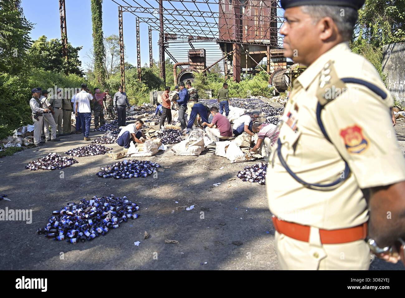 Agartala, Tripura, India, 26-11-2025: Police officials are seen ...