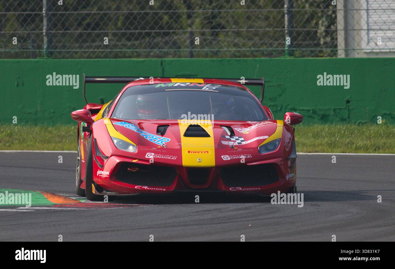 Kateyama test days Monza 2025. MRNC 12 Racing Team Ferrari 488 ...