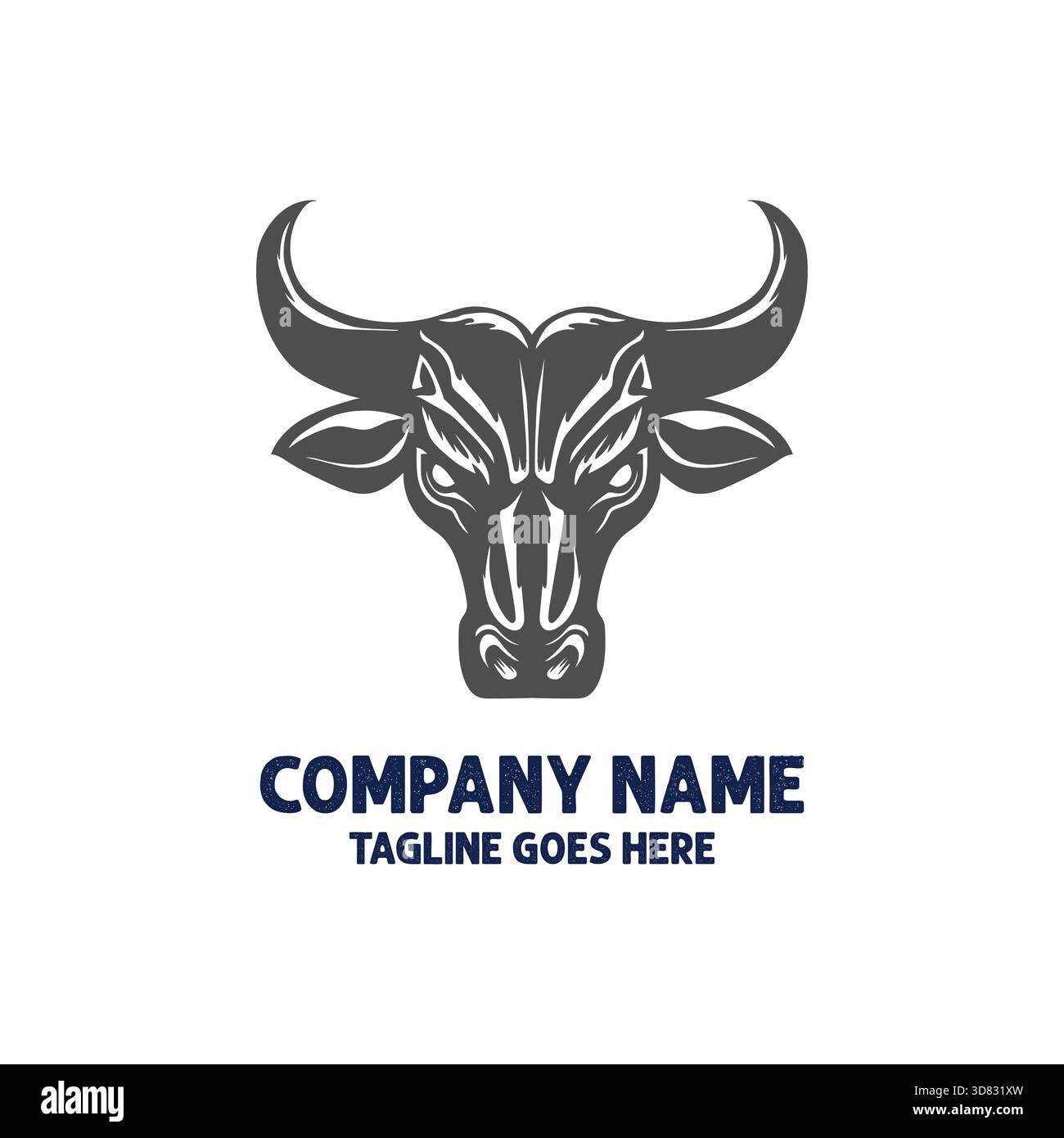 Hipster Rustic Angry Strong Bison Yaks Buffalo Bull Head Face ...