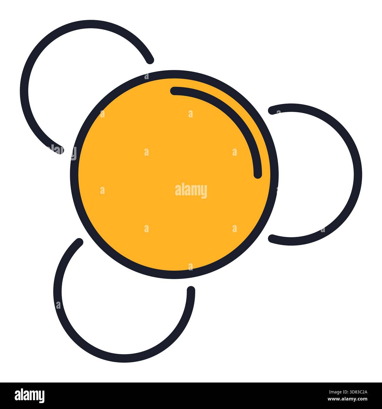 Chemical molecular formula vector simple concept colored icon or sign ...