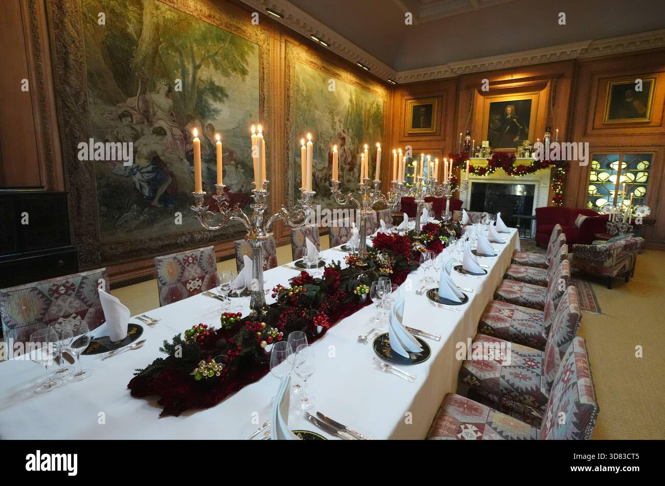 House steward Stuart Banks in the Tapestry room as the finishing ...