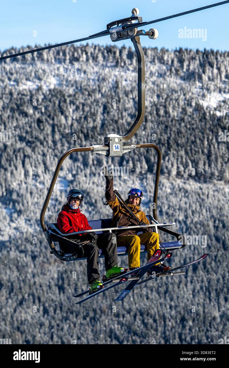 Ski resort Svaty Petr (Saint Peter) in the Giant Mountains (Krkonose ...