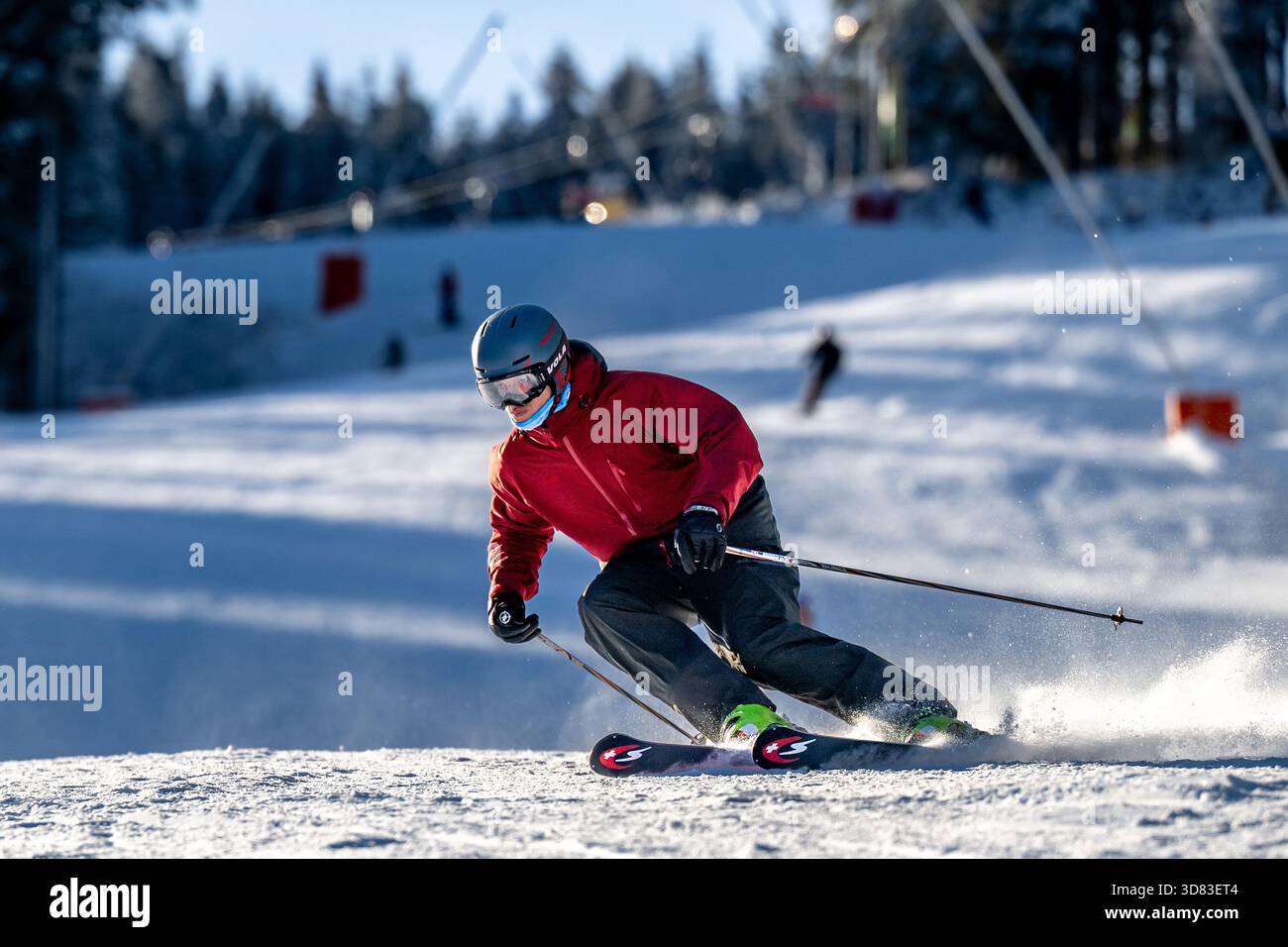 Ski resort Svaty Petr (Saint Peter) in the Giant Mountains (Krkonose ...