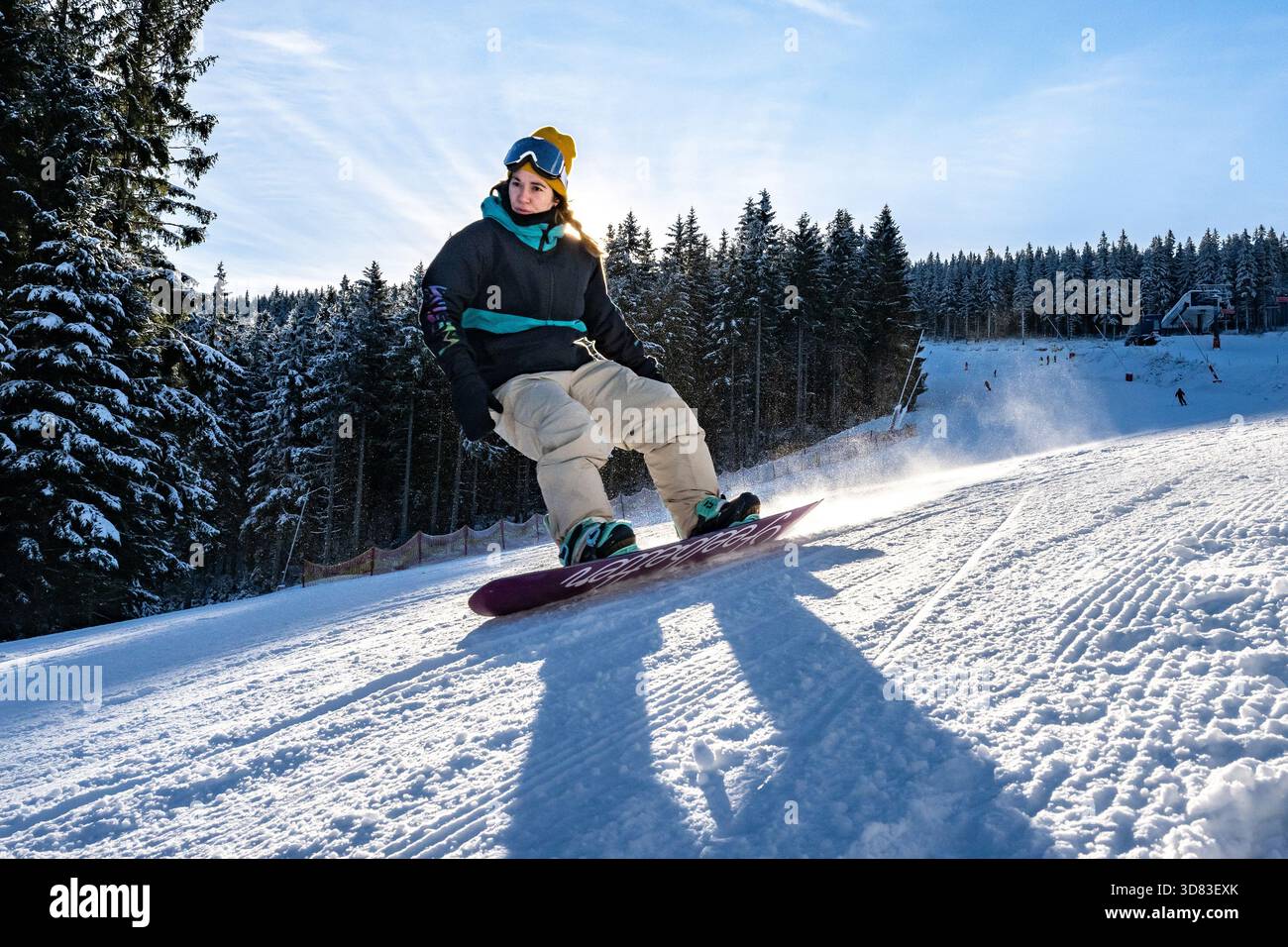 Ski resort Svaty Petr (Saint Peter) in the Giant Mountains (Krkonose ...
