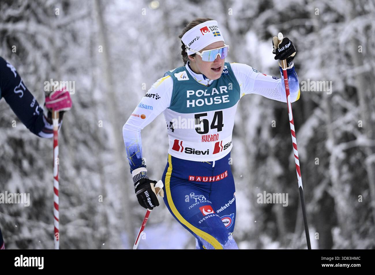 Ebba Andersson of Sweden competes during the women's cross-country ...