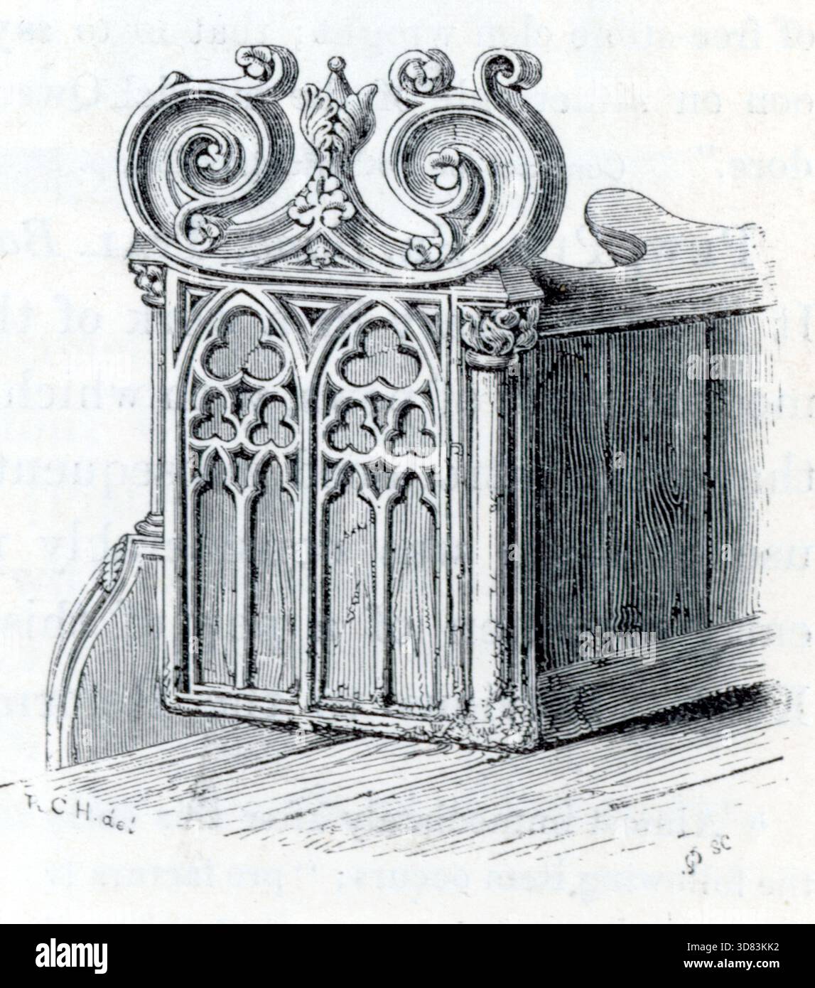 Gothic pew end hi-res stock photography and images - Alamy