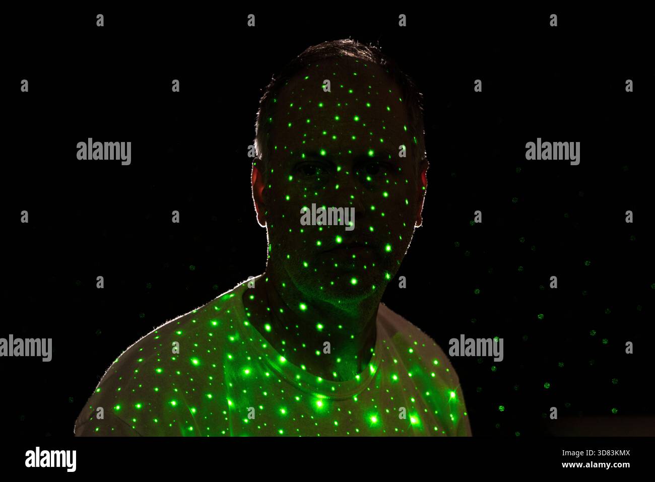 Silhouette face male black background hi-res stock photography and ...