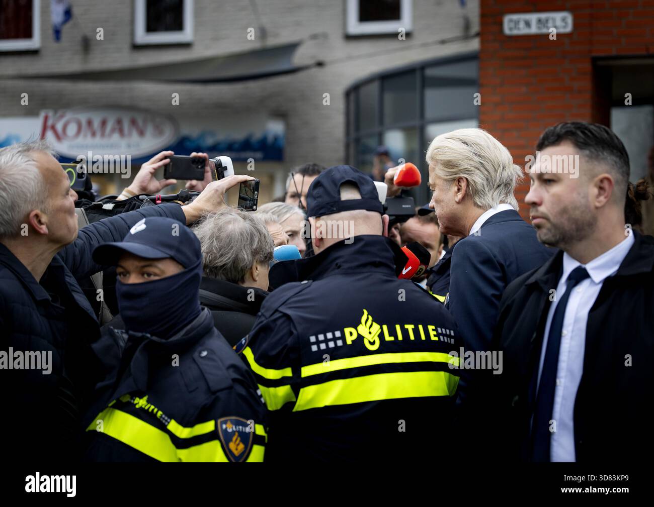 MOERDIJK - PVV leader Geert Wilders during a visit to Moerdijk. The ...